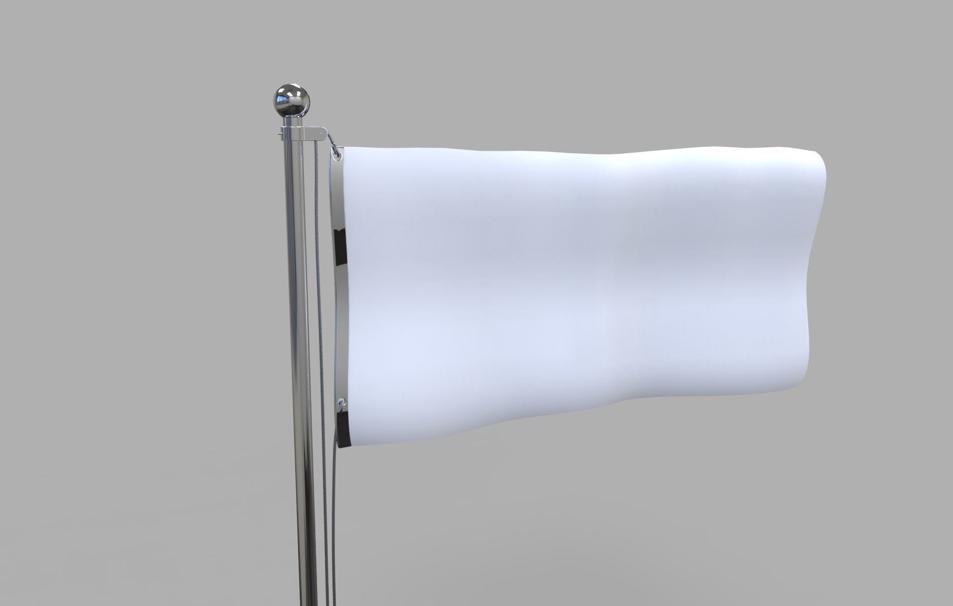 Flag with pole free 3D model | CGTrader