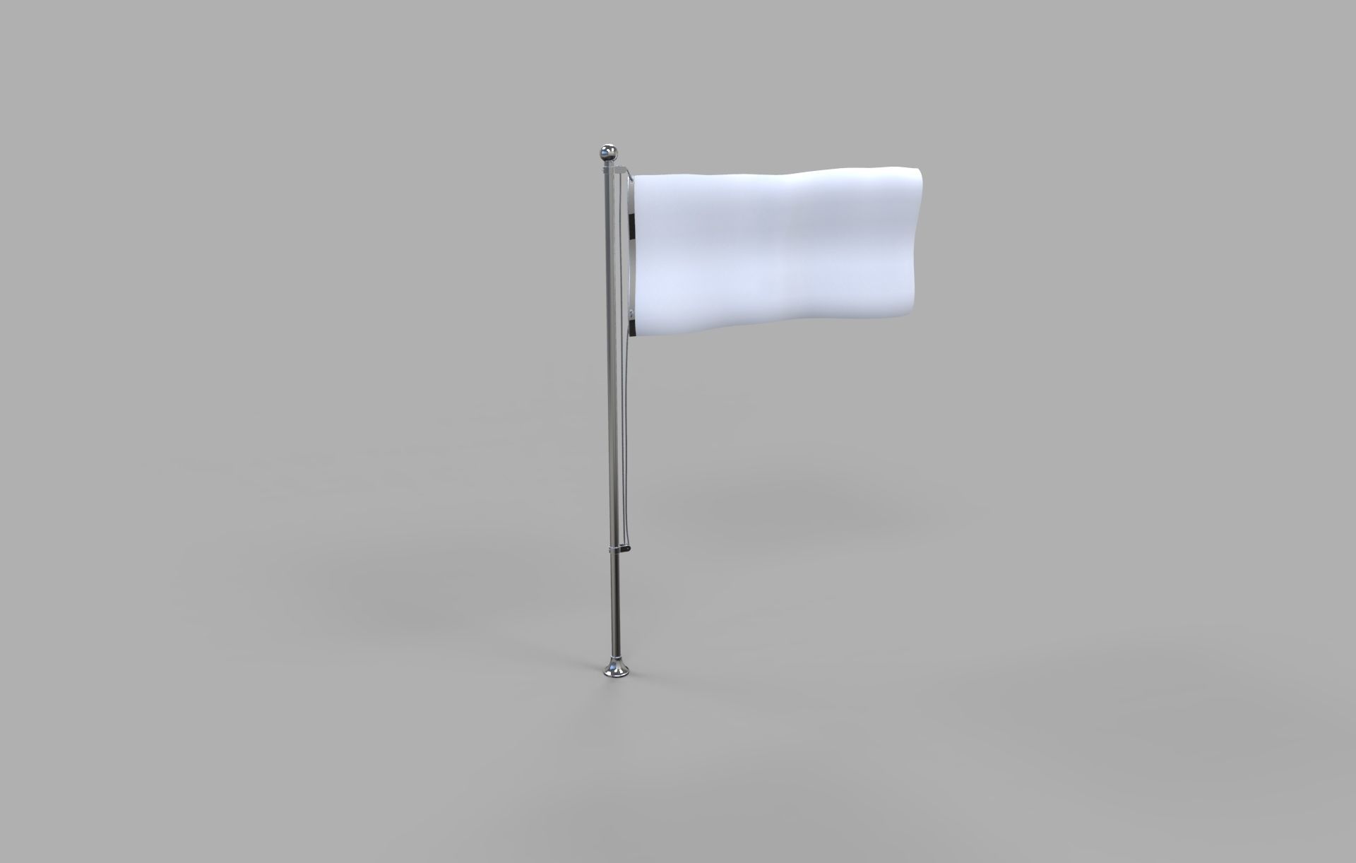 Flag with pole free 3D model | CGTrader