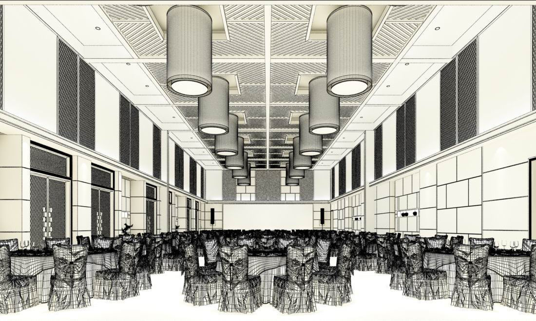 Business Restaurant - Coffee - Banquet 75 3D model | CGTrader