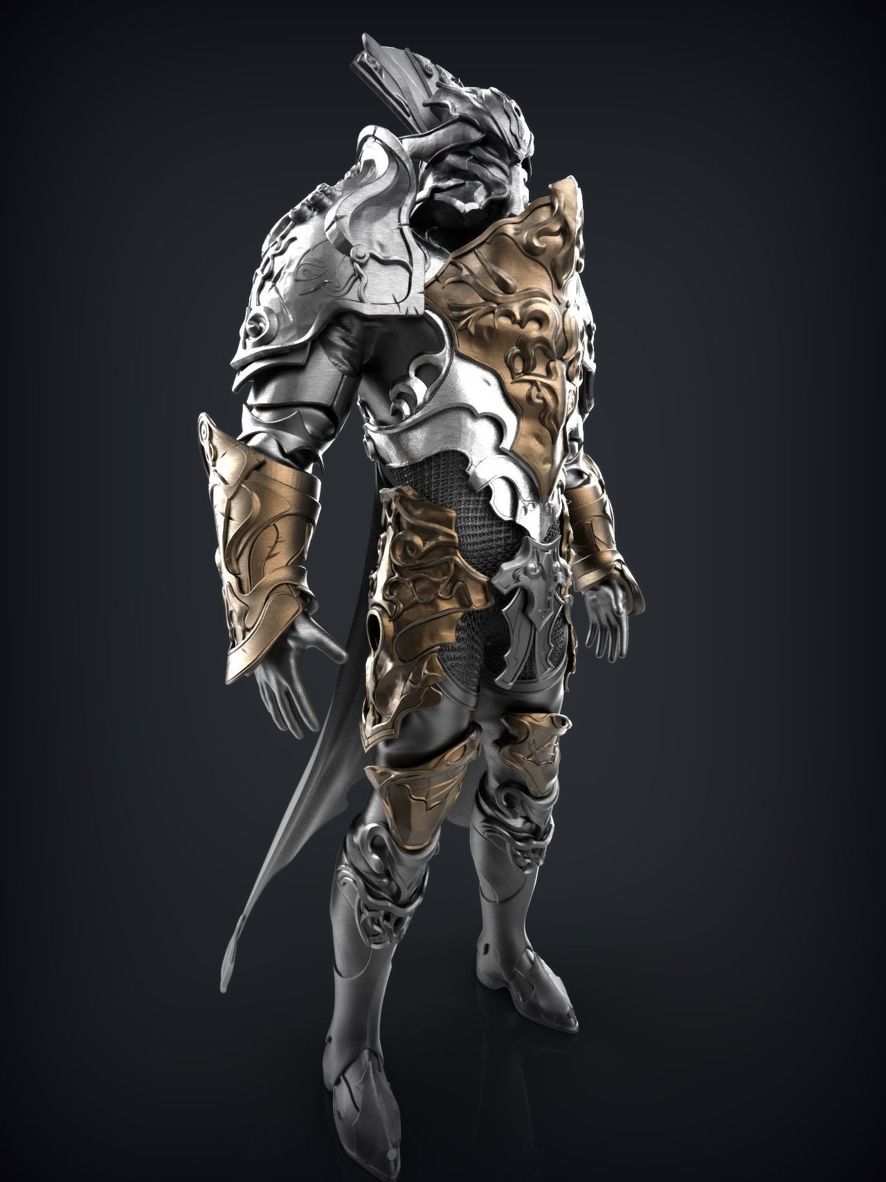iron armor 3D model 3D printable | CGTrader