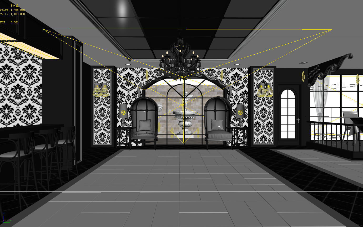 Business Restaurant - Coffee - Banquet 103 3D model | CGTrader