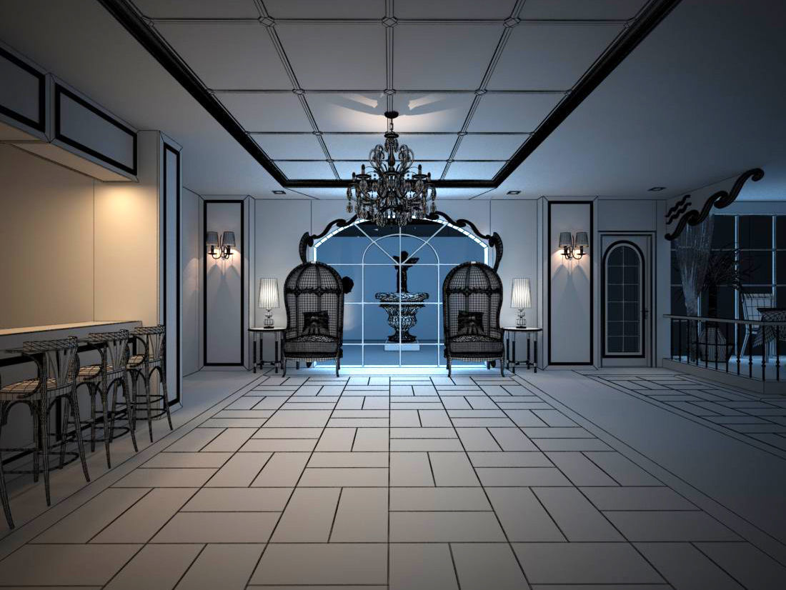 Business Restaurant - Coffee - Banquet 103 3D model | CGTrader