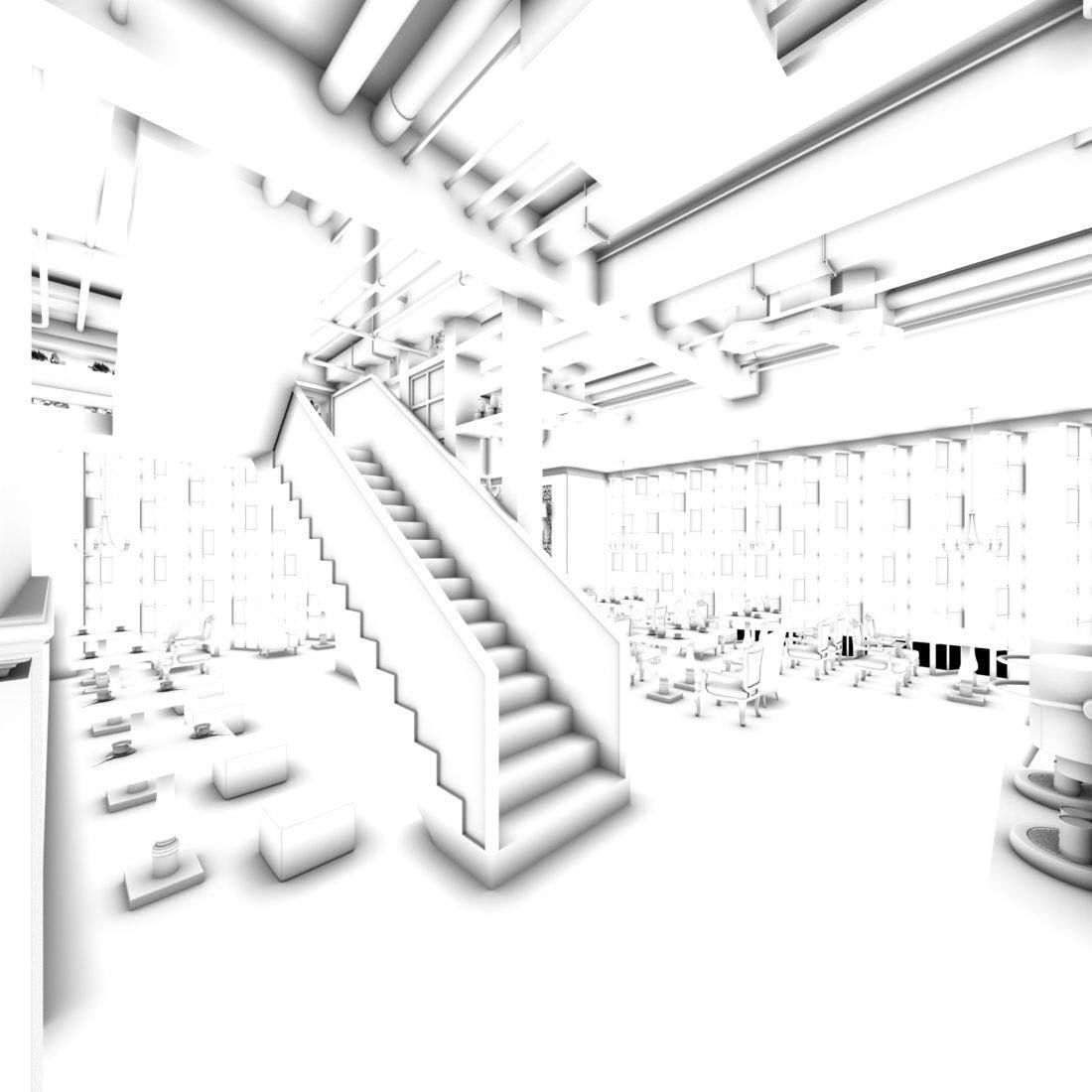 Business Restaurant - Coffee - Banquet 117 3D model | CGTrader