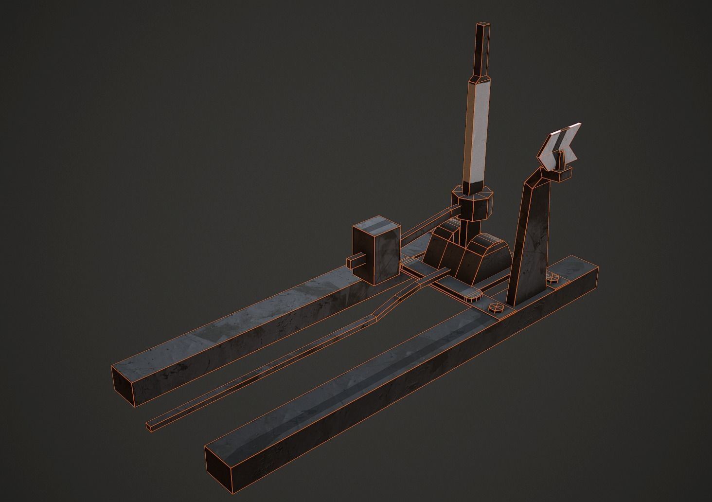 3D model Railway Arrow Low Poly VR / AR / low-poly | CGTrader