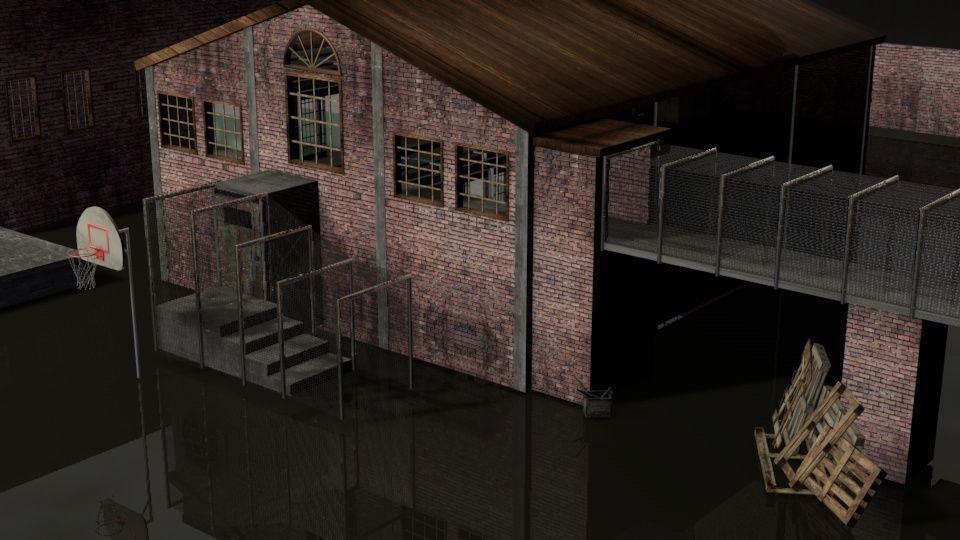 Walking Dead Prison Set 3D model | CGTrader