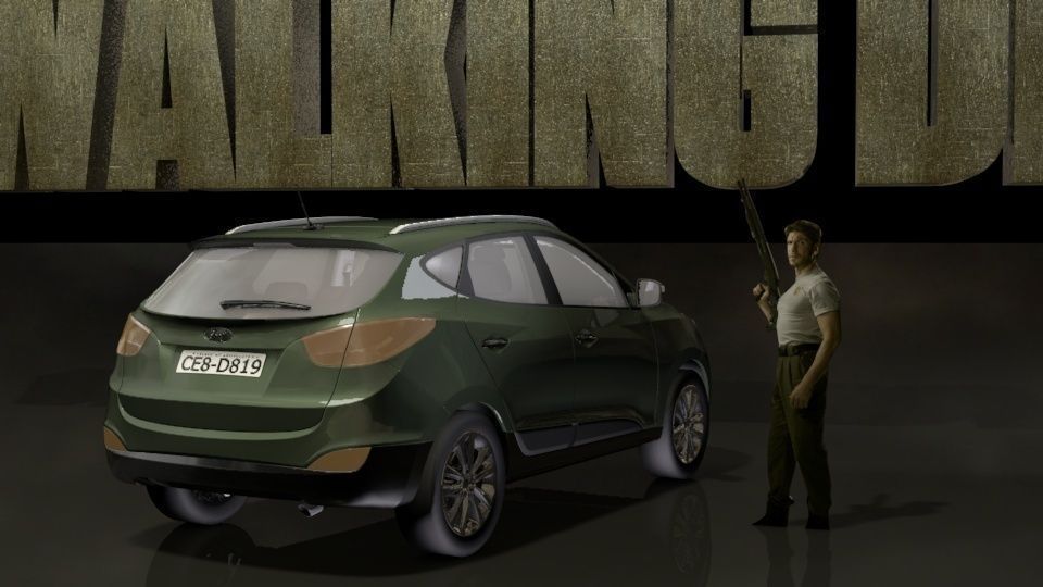 Walking dead Shane set 3D model | CGTrader