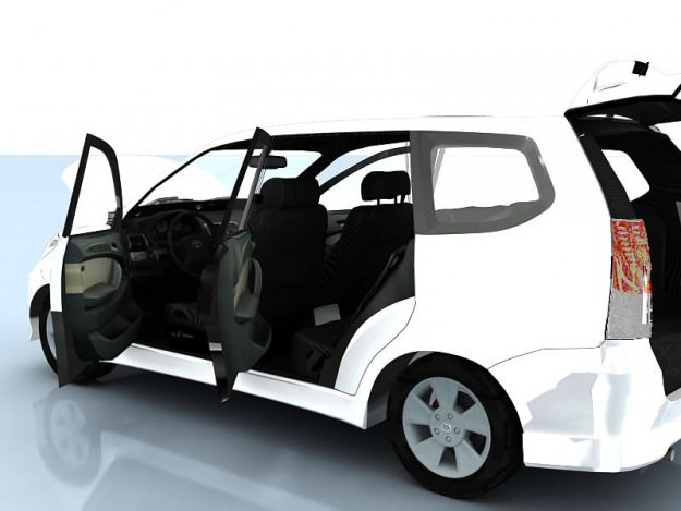 Toyota Avanza 3D model animated rigged | CGTrader