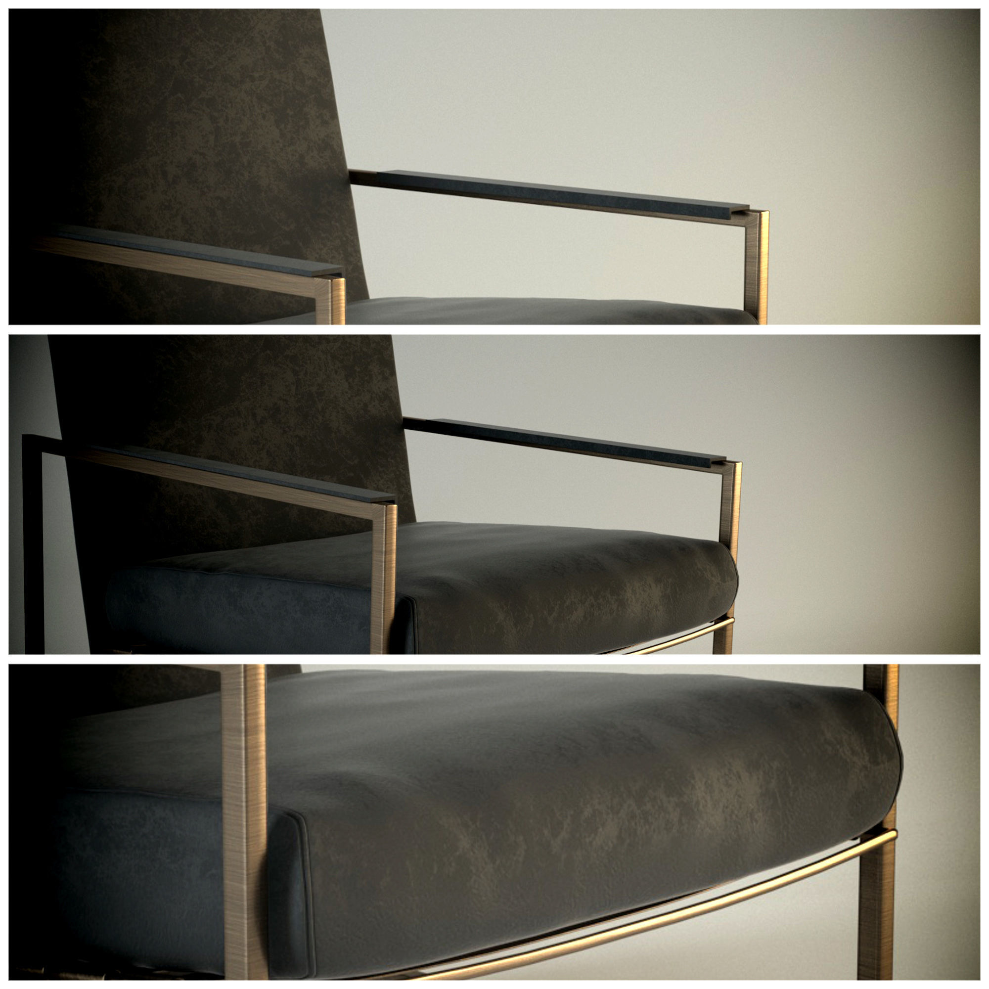 Atlan Minotti chair 3D model | CGTrader