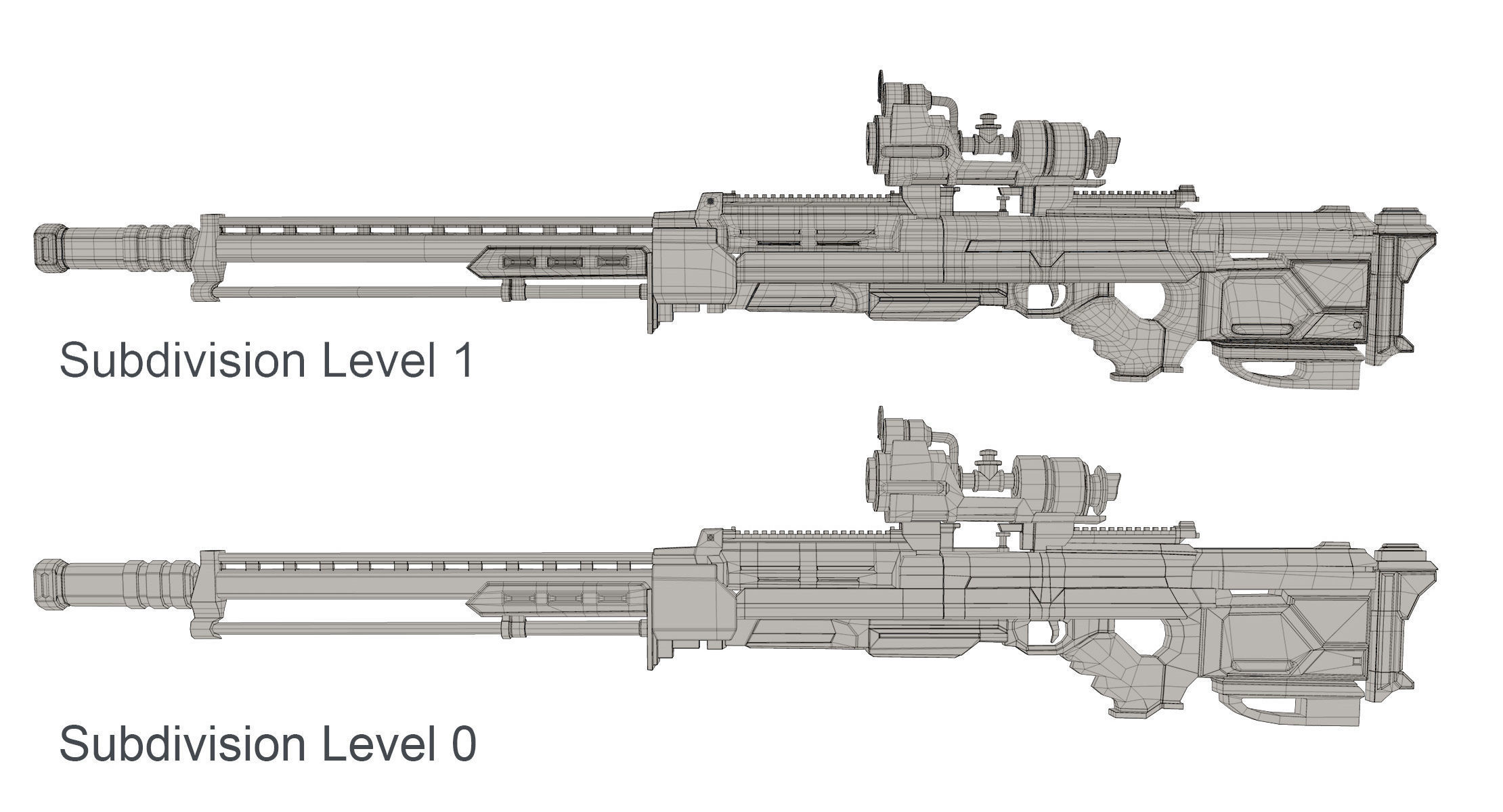 Sniper Rifle 3D model | CGTrader