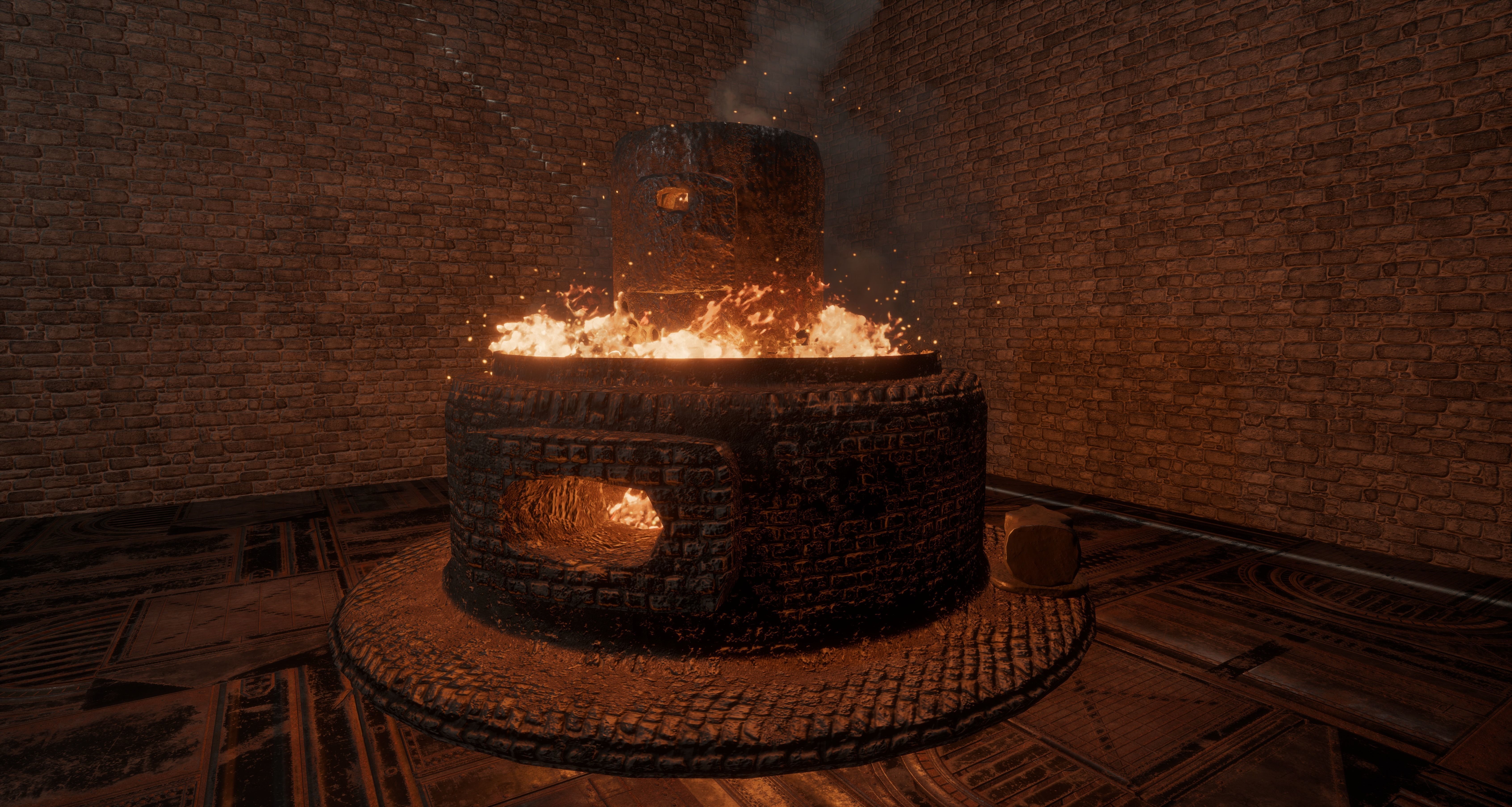 3D model Forge and Anvil Combo HD 4k PBR Ready Textures LOW POLY VR ...