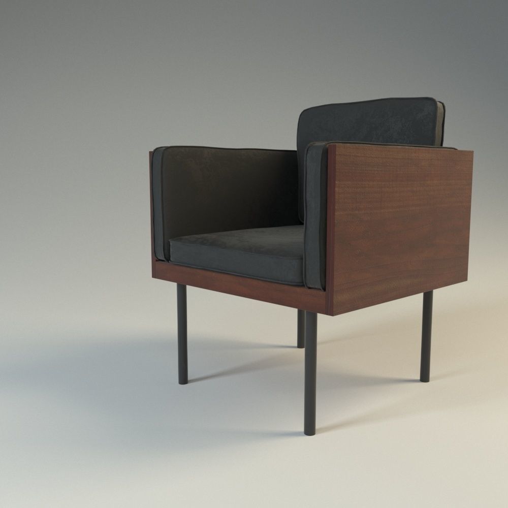 Box chair 3D model | CGTrader