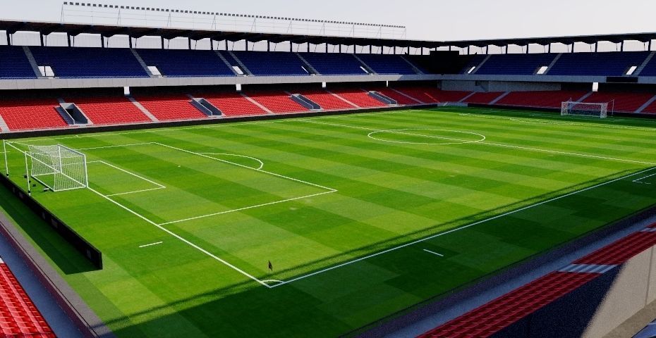 3D model Generali Arena - Letna Stadium - Prague VR / AR / low-poly ...