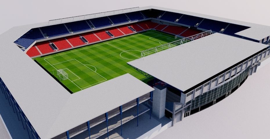 3D model Generali Arena - Letna Stadium - Prague VR / AR / low-poly ...