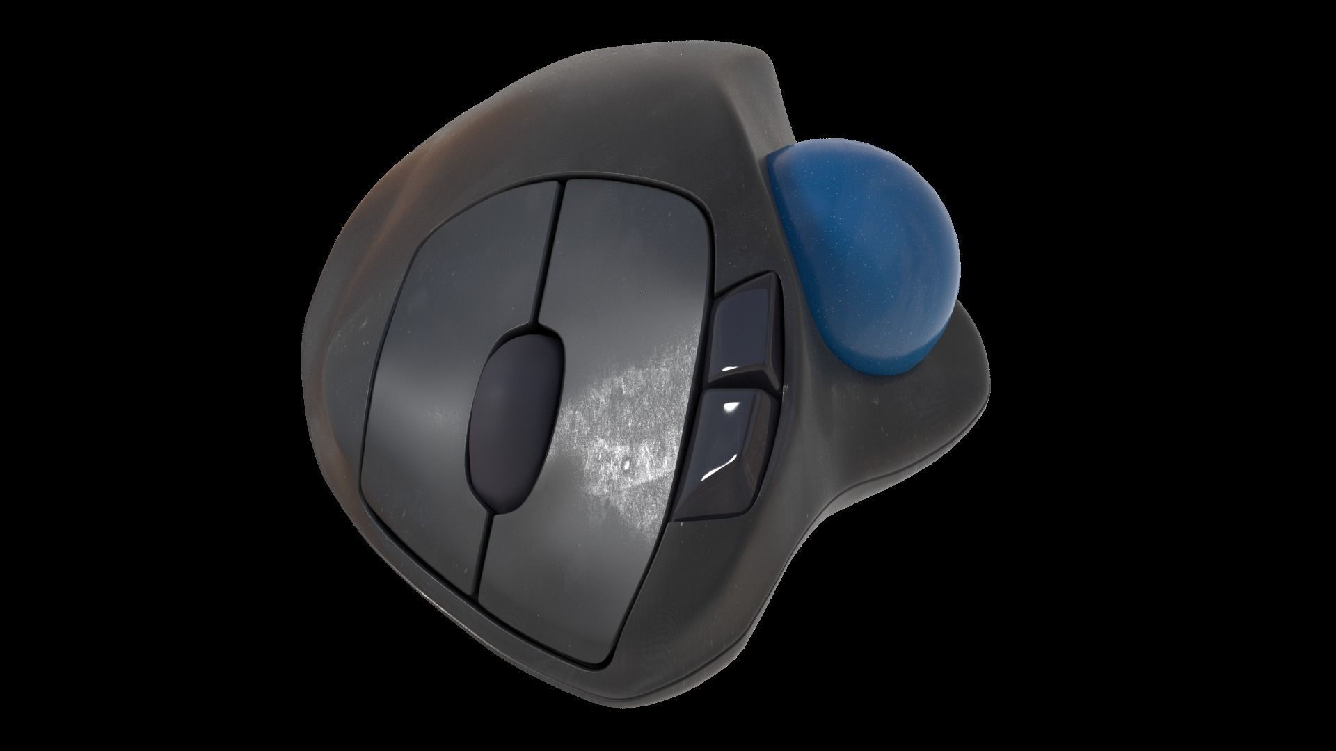 Realistic Logitech Trackball Mouse 3d Model 3D model | CGTrader