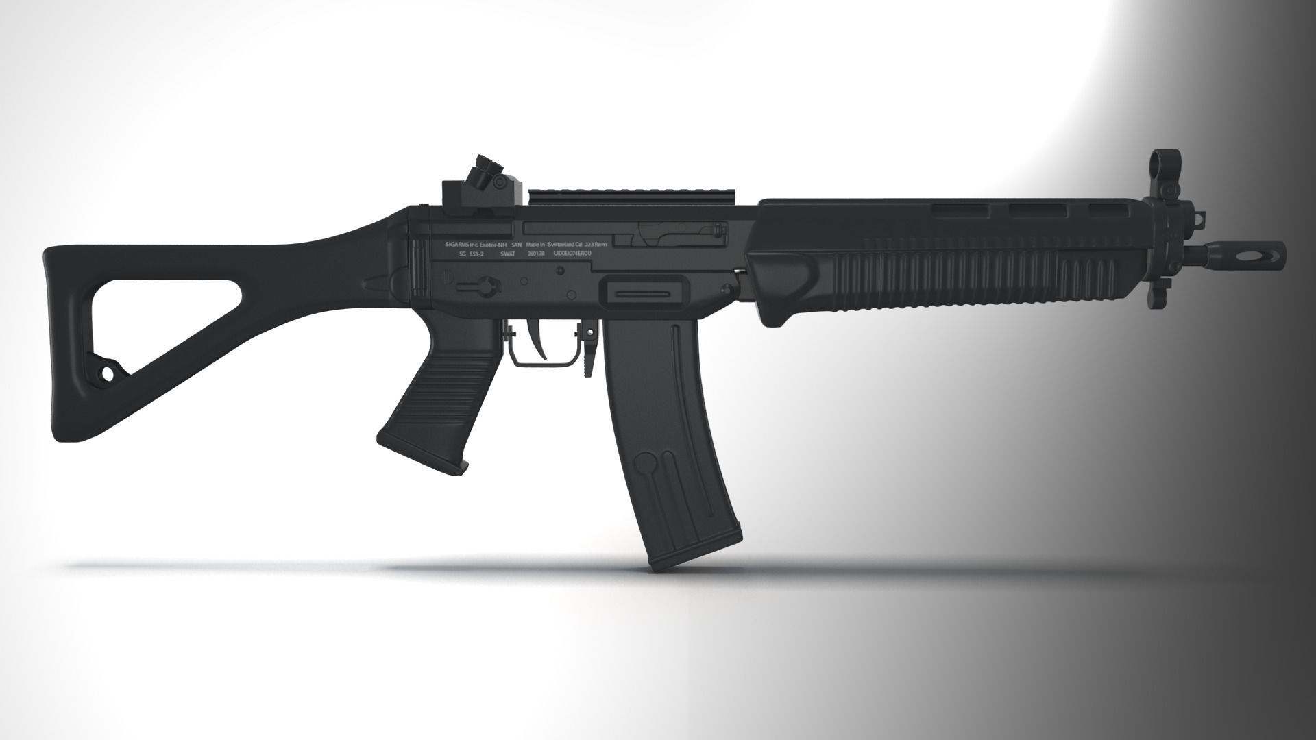 AEG AIRSOFT ASSAULT RIFLE 3D model | CGTrader