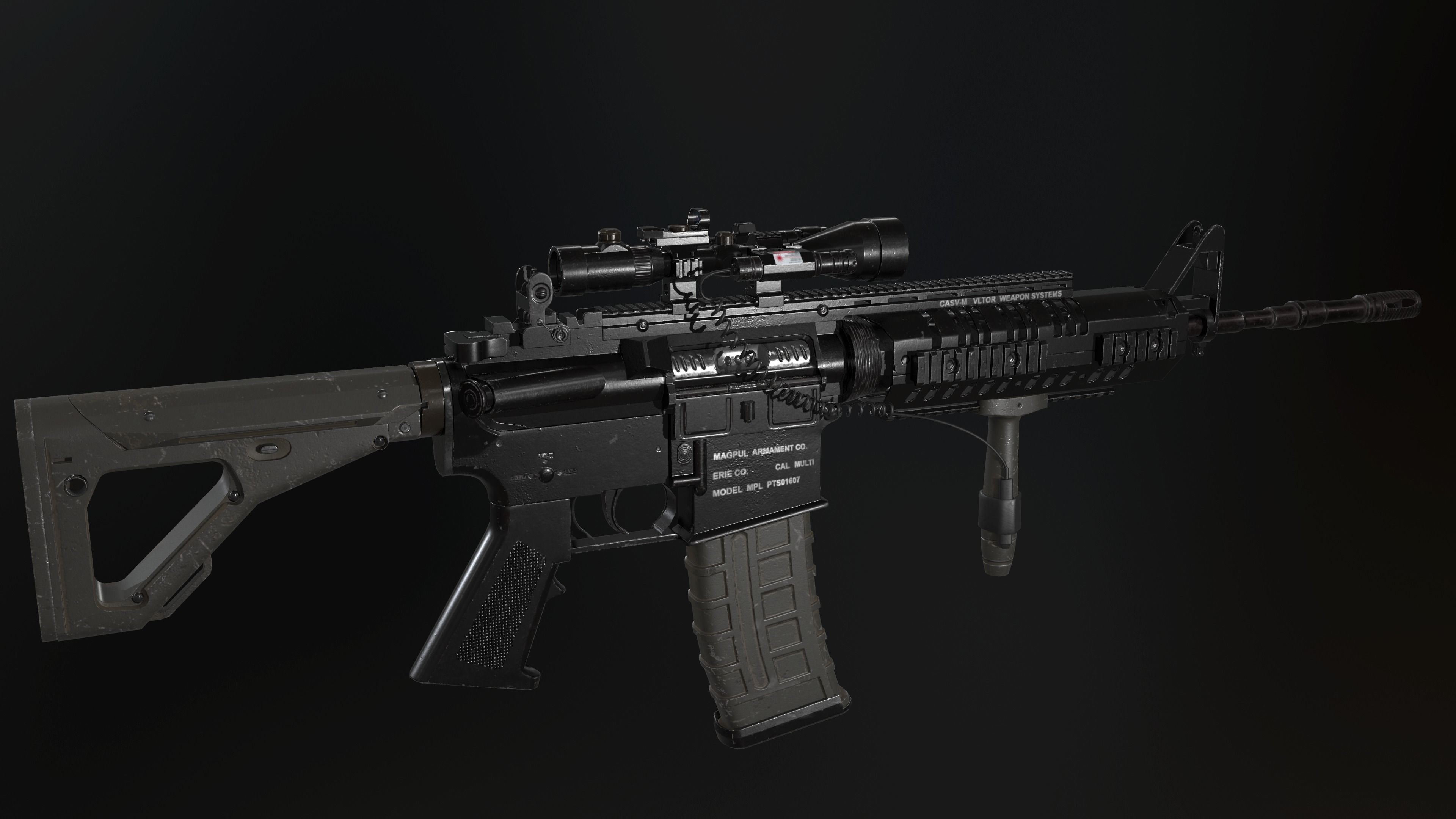 3D model m4a4 Carbine VR / AR / low-poly | CGTrader