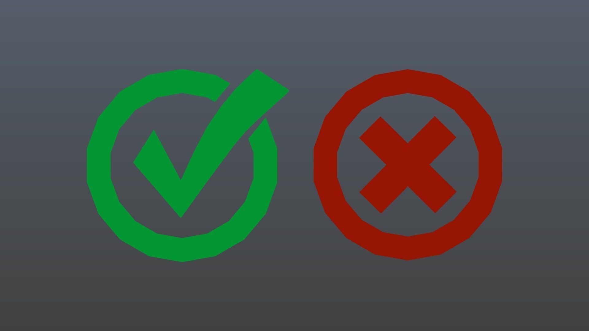 3D model Low poly check mark 3 VR / AR / low-poly | CGTrader