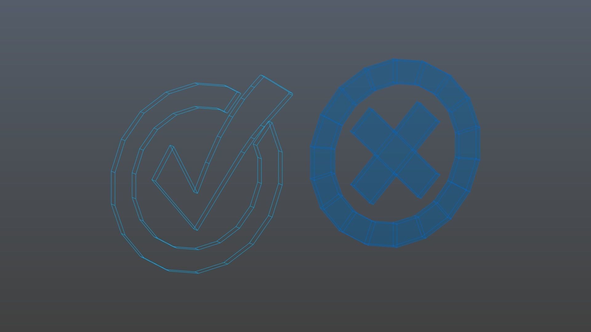 3D model Low poly check mark 3 VR / AR / low-poly | CGTrader