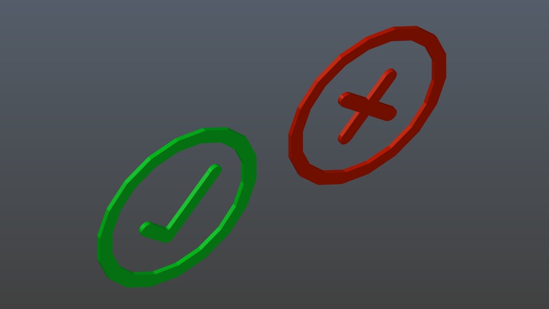 3D model Low poly Check mark 4 VR / AR / low-poly | CGTrader