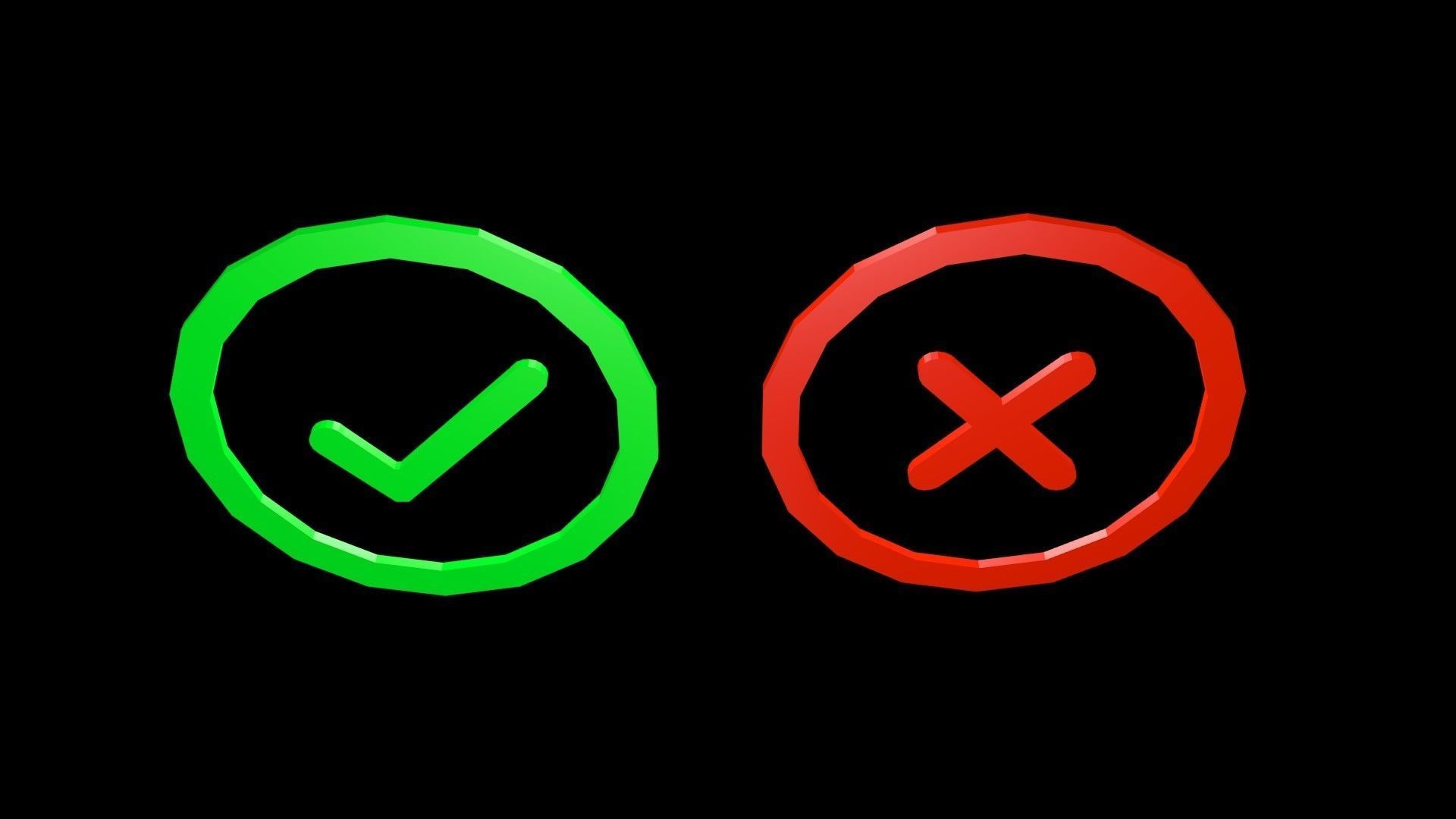 3D model Low poly Check mark 4 VR / AR / low-poly | CGTrader