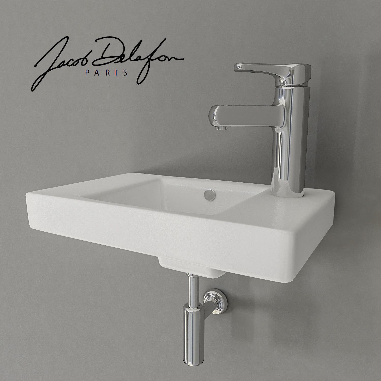 sink Jacob Delafon Odeon Up 3D model | CGTrader