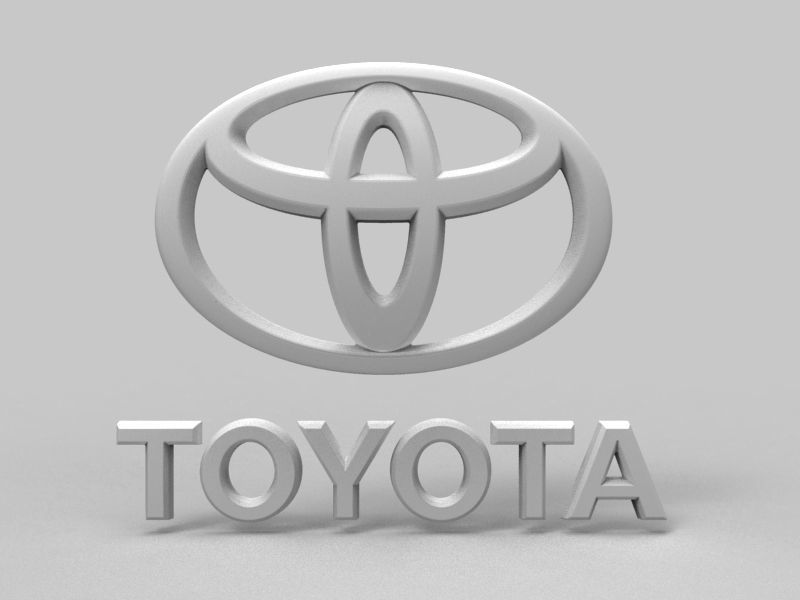 Toyota Logo 3D 3D model | CGTrader