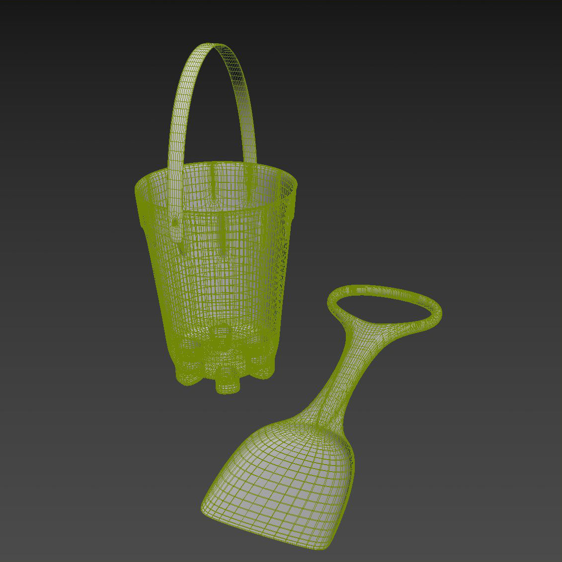 Child bucket and spade 3D model | CGTrader