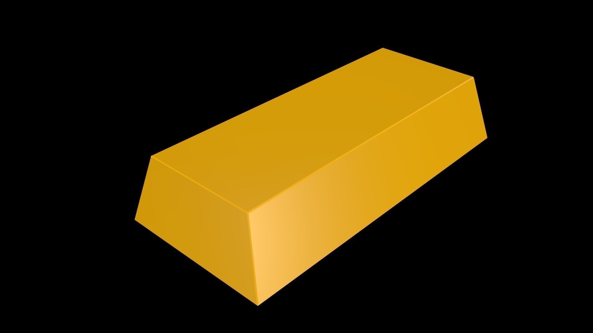 3D model Low poly gold bar VR / AR / low-poly | CGTrader