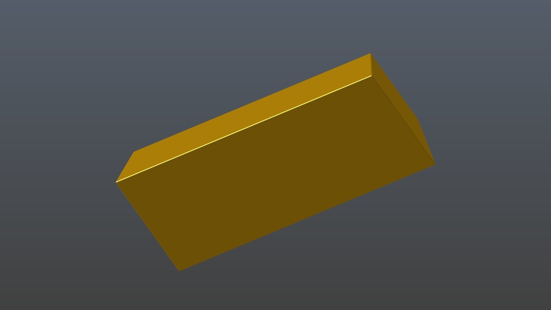 3D model Low poly gold bar VR / AR / low-poly | CGTrader