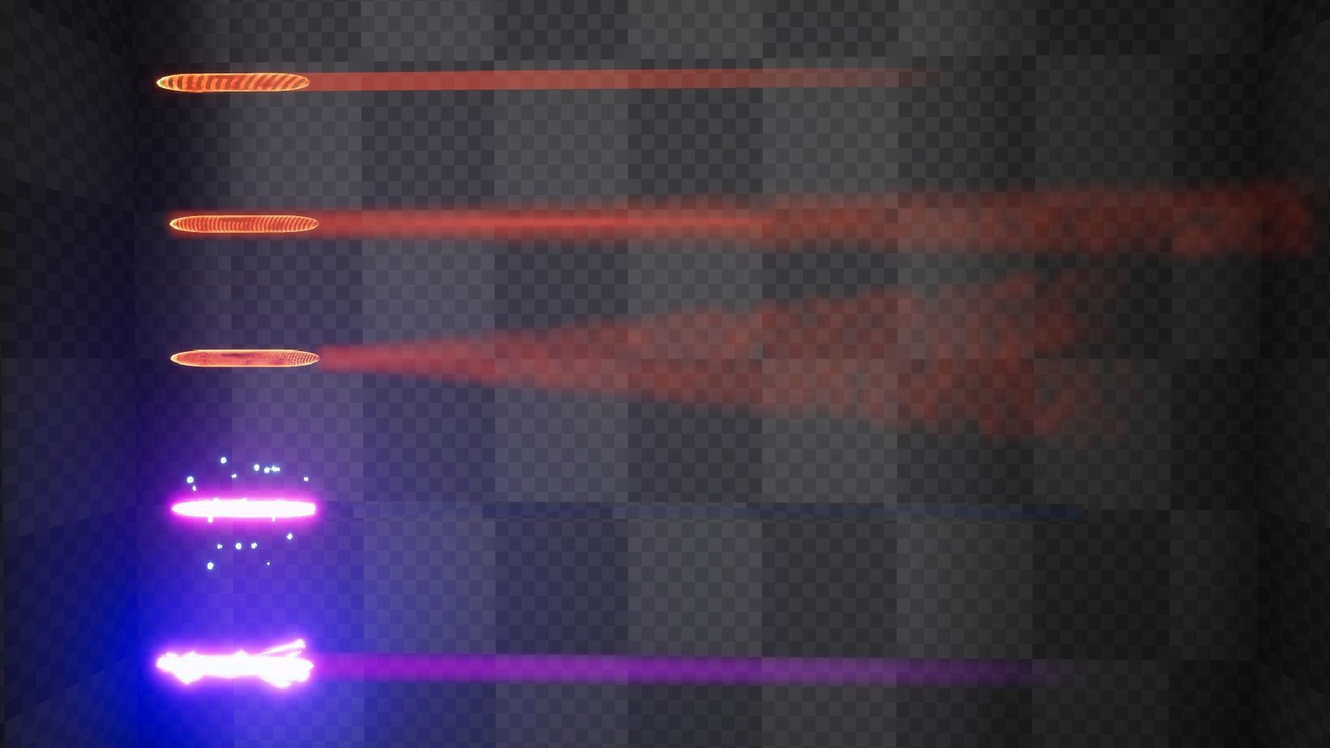 3D model Sci-Fi Particle Projectile FX Pack VR / AR / low-poly | CGTrader