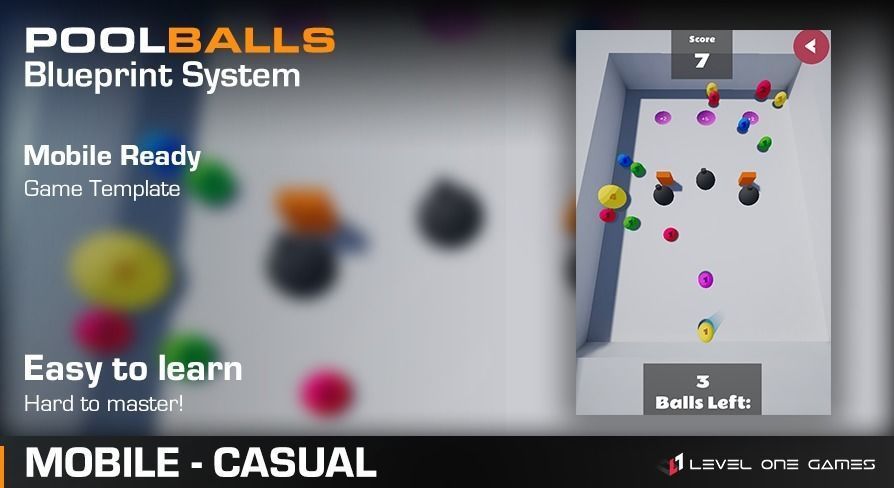 3D model Pool Balls - Mobile Game Template VR / AR / low-poly animated ...