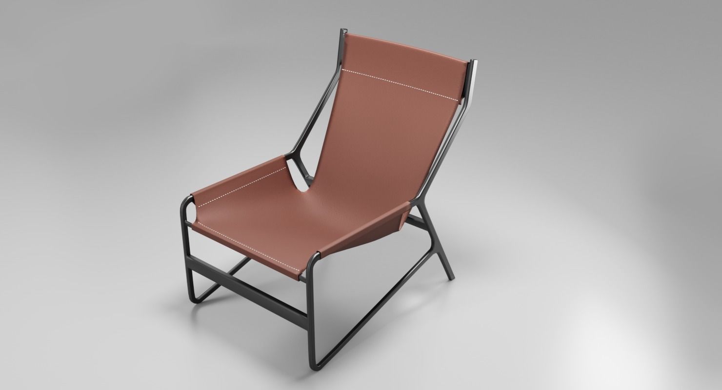 3D model Frame Chair Leather Seat VR / AR / low-poly | CGTrader