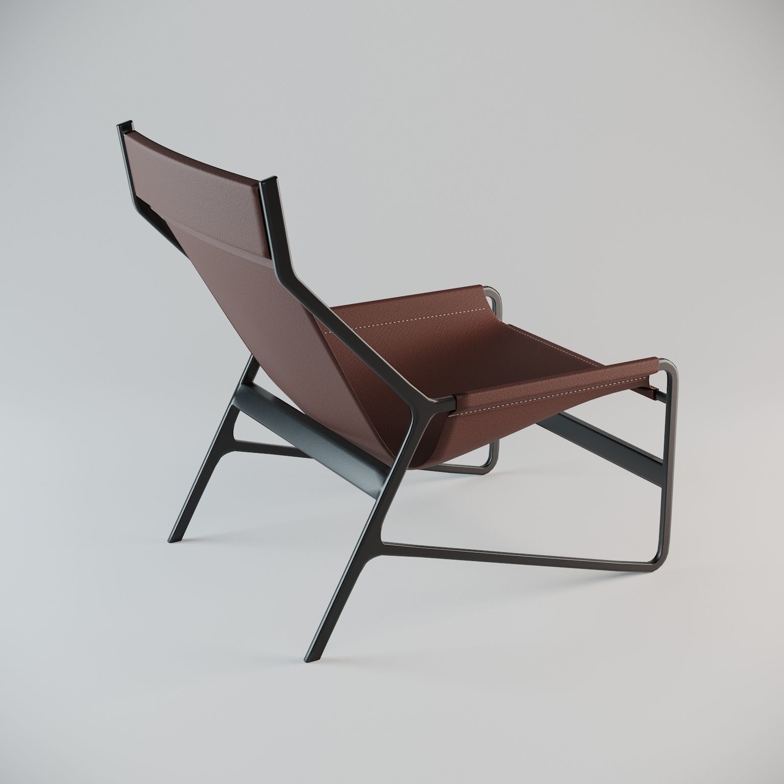 3D model Frame Chair Leather Seat VR / AR / low-poly | CGTrader