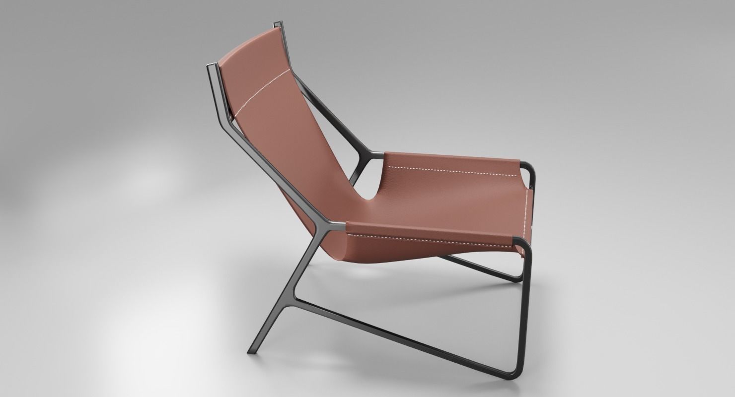 3D model Frame Chair Leather Seat VR / AR / low-poly | CGTrader
