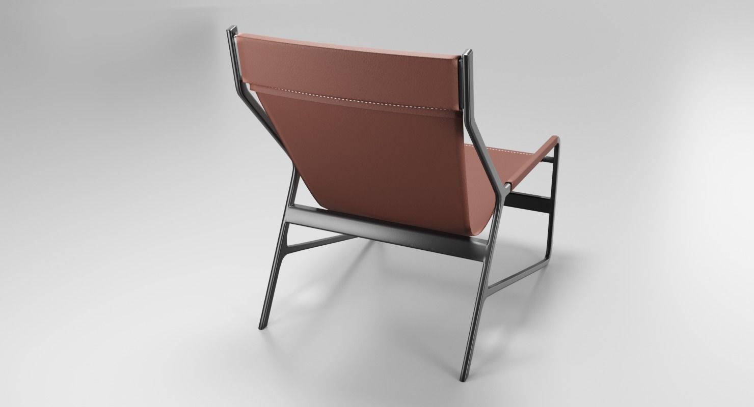 3D model Frame Chair Leather Seat VR / AR / low-poly | CGTrader