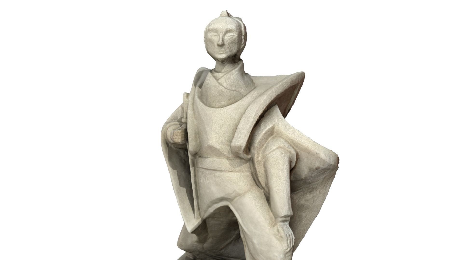 Stone Samurai Statue 3D Scan 3D model | CGTrader