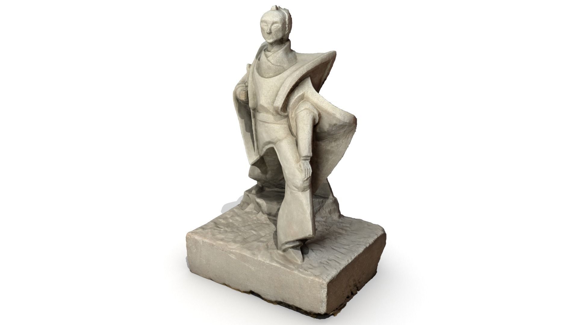 Stone Samurai Statue 3D Scan 3D model | CGTrader