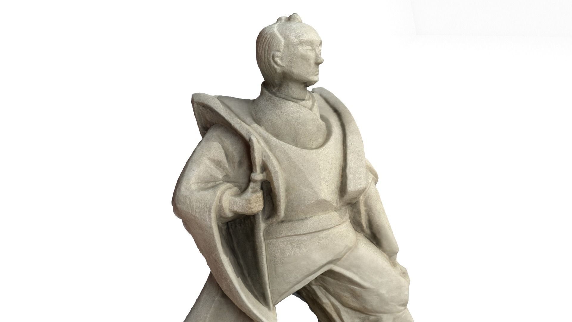 Stone Samurai Statue 3D Scan 3D model | CGTrader