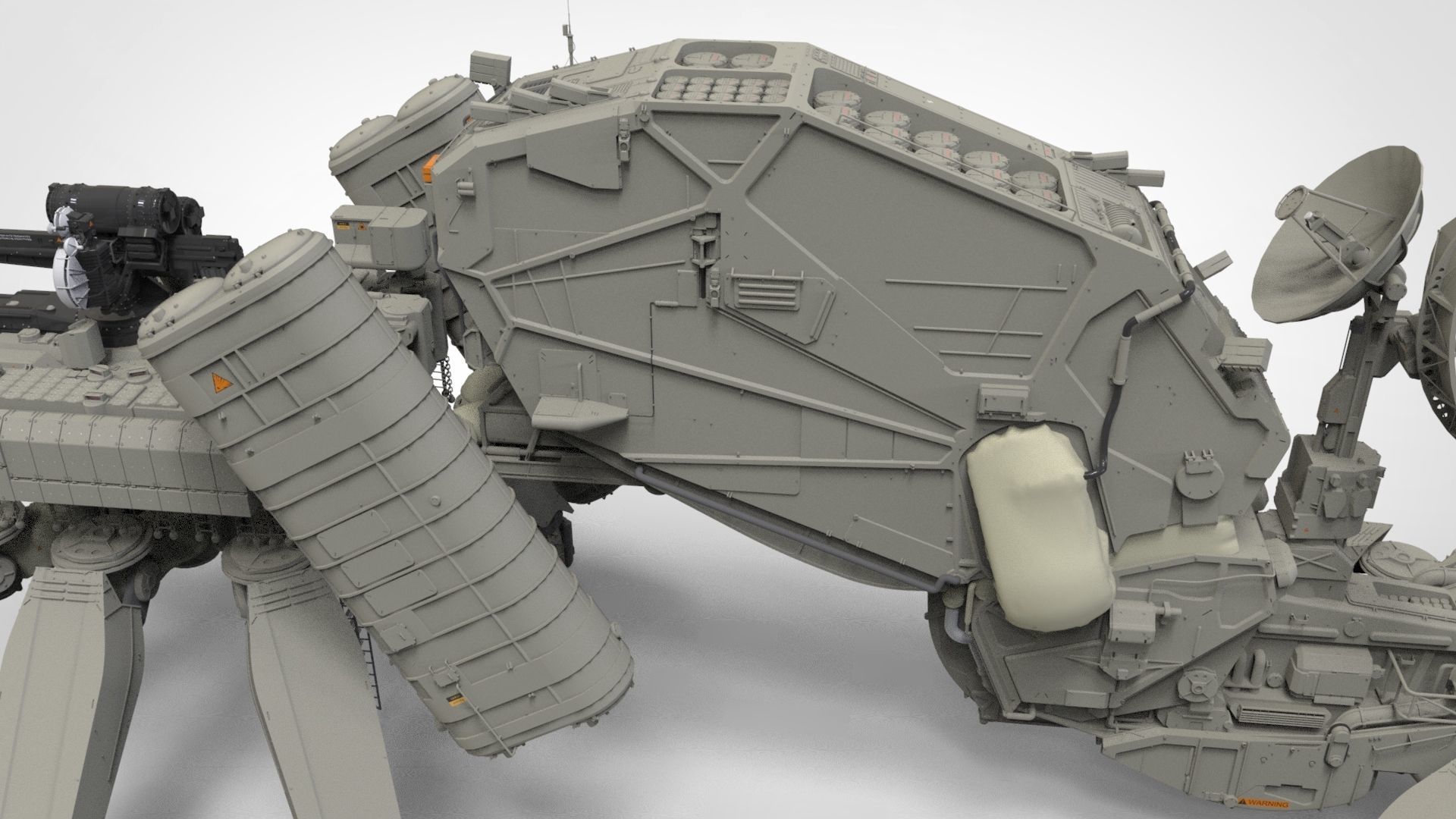 mobile missile launcher basement 3D model | CGTrader