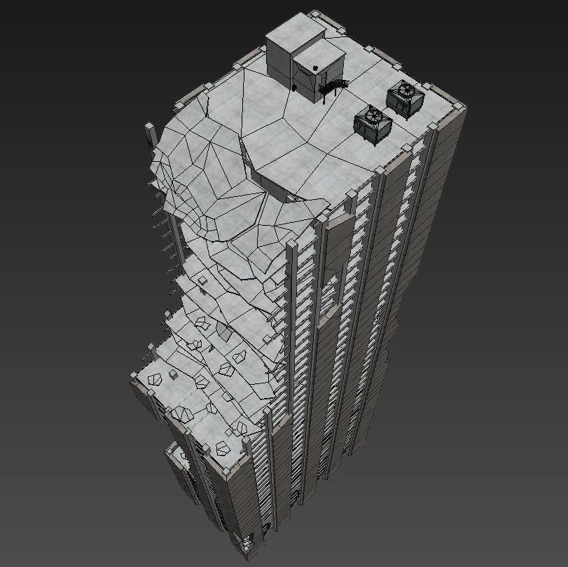 3D model NYC Demolished Building 01 VR / AR / low-poly | CGTrader