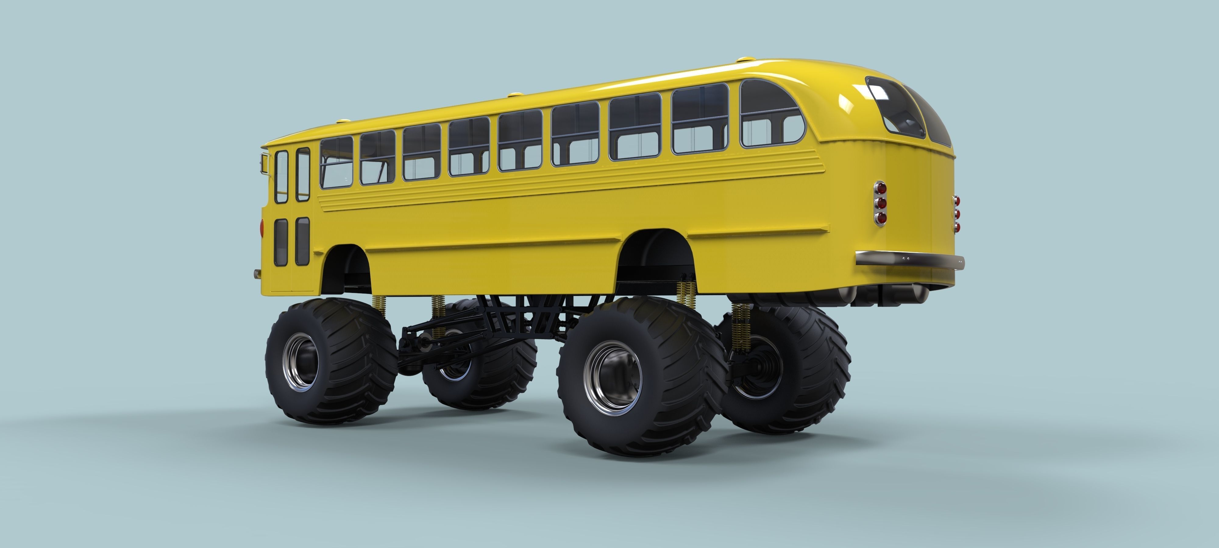Monster Bus 3D model | CGTrader