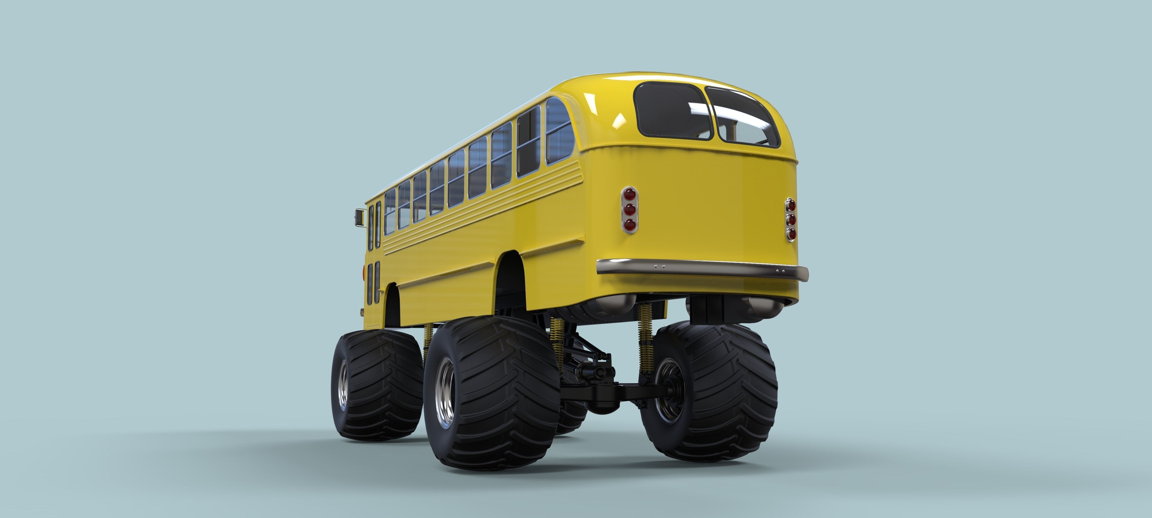 Monster Bus 3D model | CGTrader