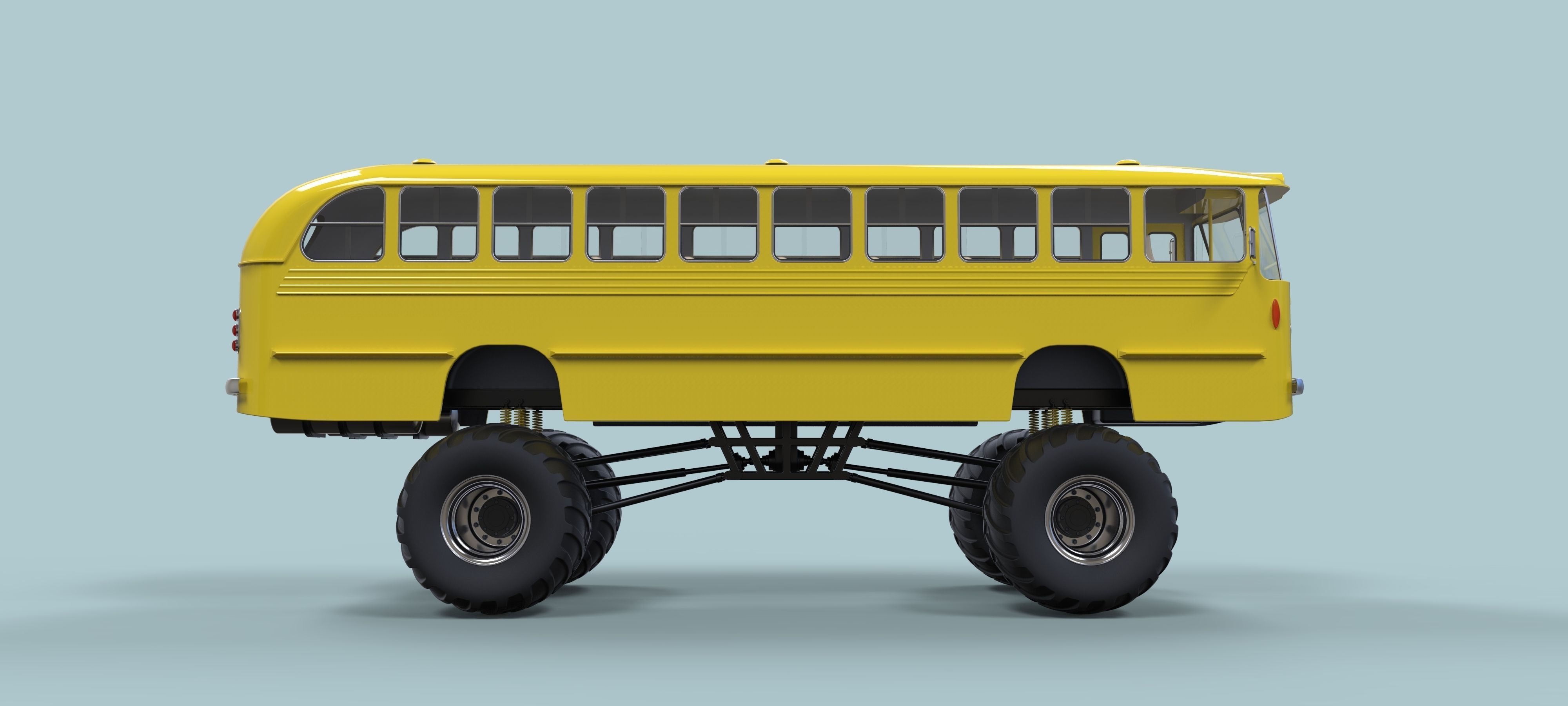 Monster Bus 3D model | CGTrader