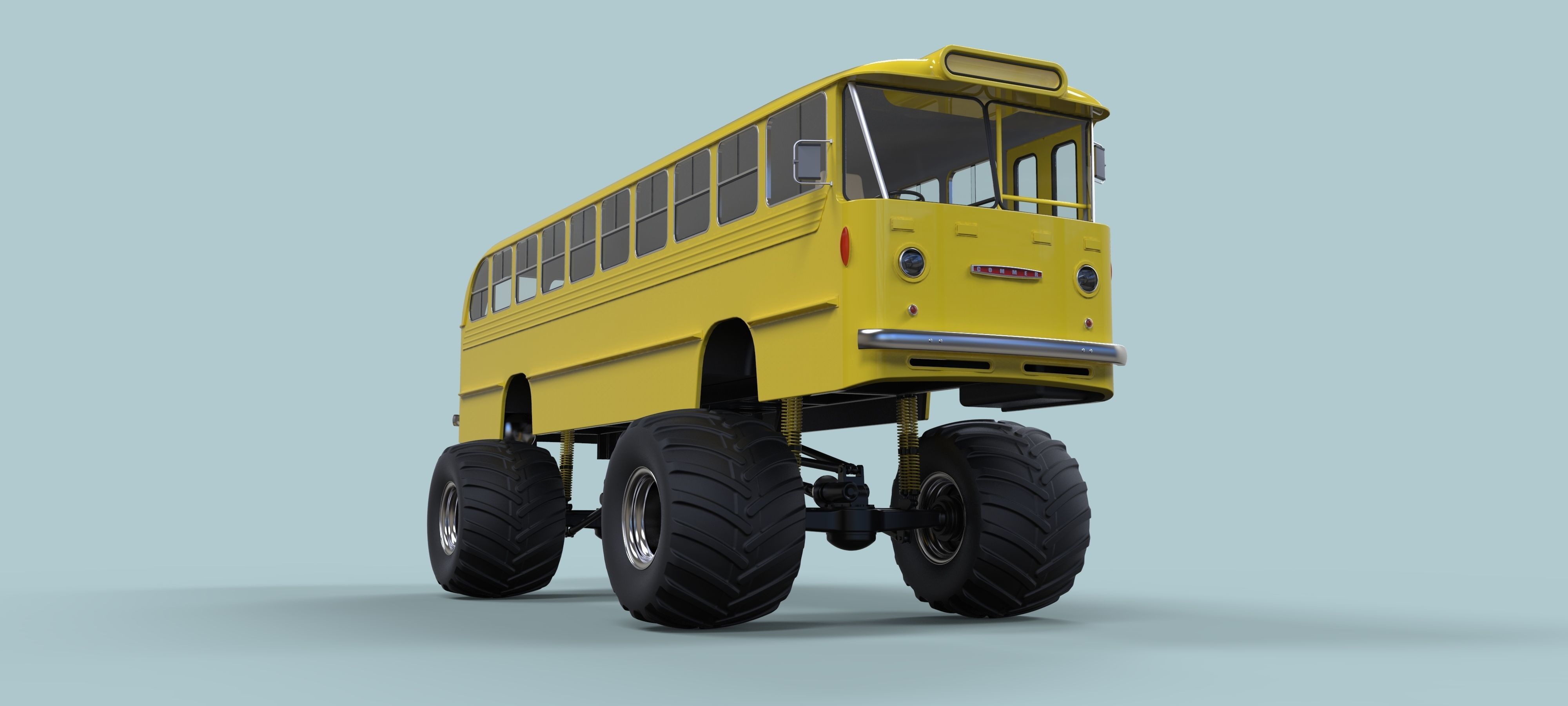 Monster Bus 3D model | CGTrader