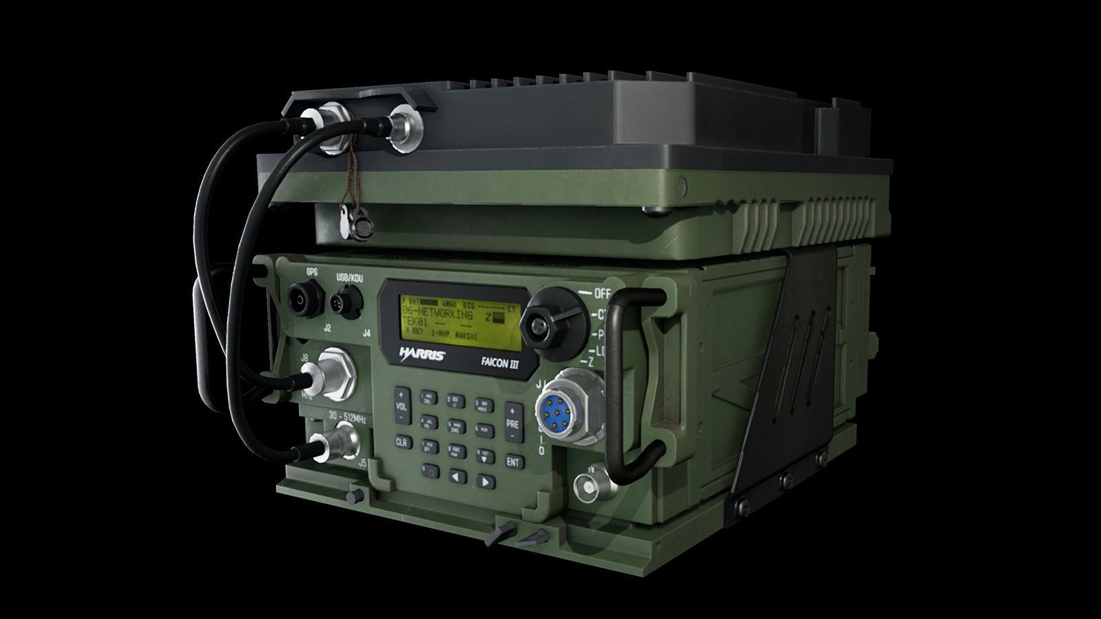 3D model Wideband Military Radio VR / AR / low-poly | CGTrader