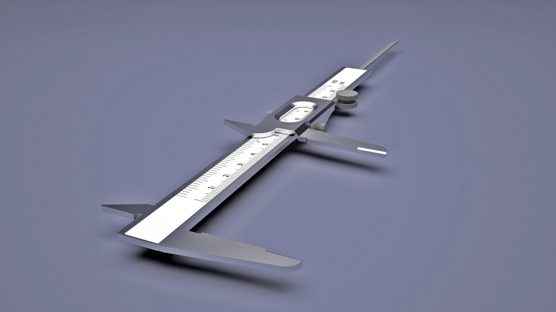 Vernier Caliper 3D model | CGTrader