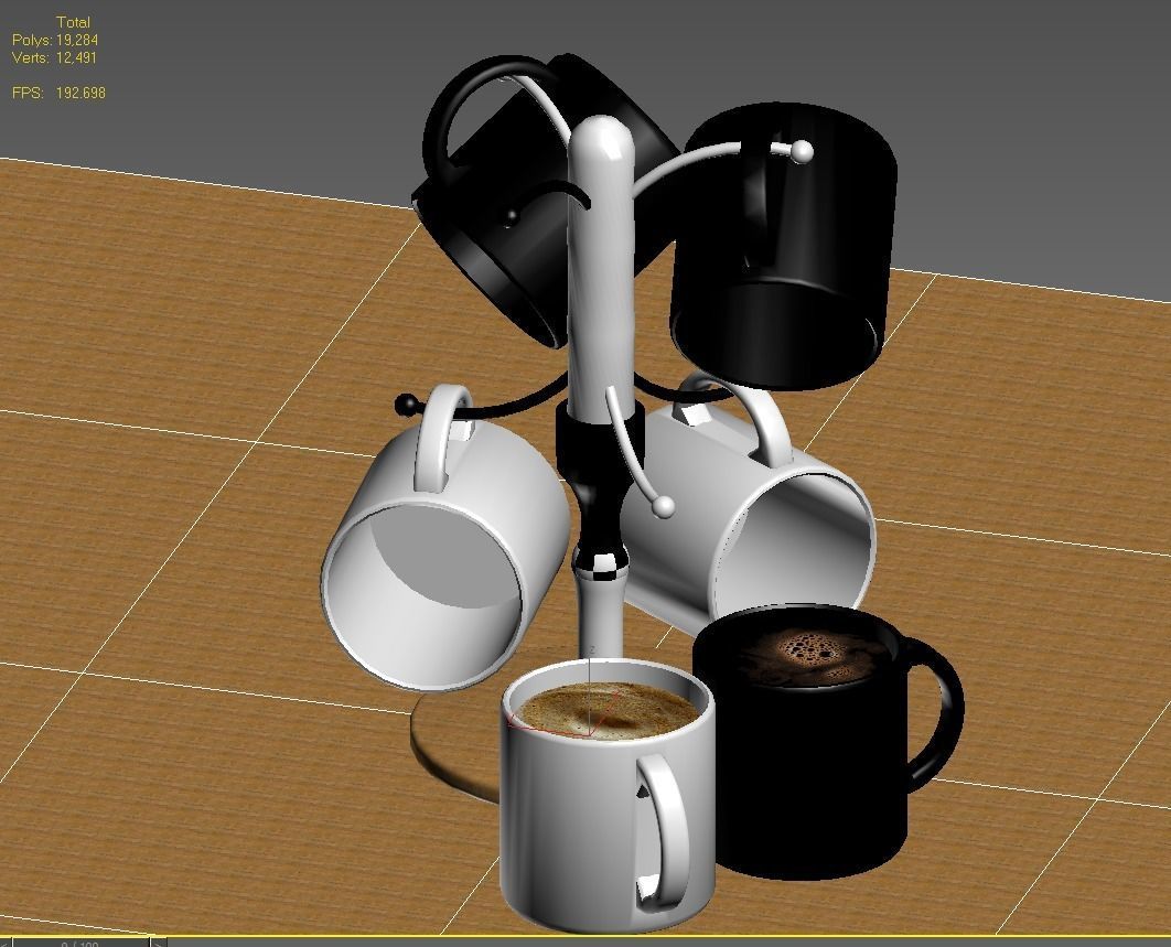 Coffee Cup Set free 3D model | CGTrader