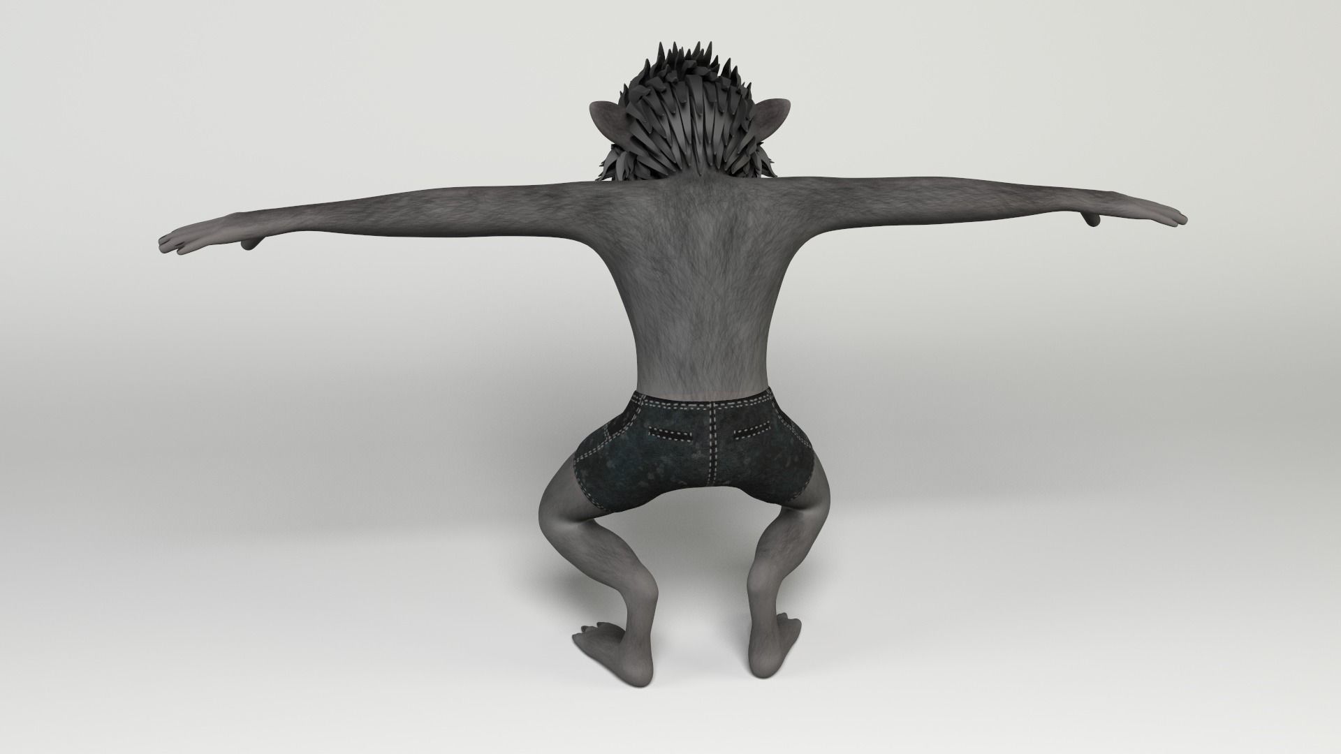 Cartoon Werewolf 3D model rigged | CGTrader