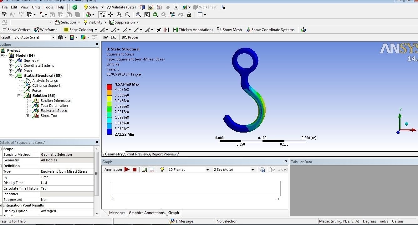Hook optimization with ansys 3D model | CGTrader