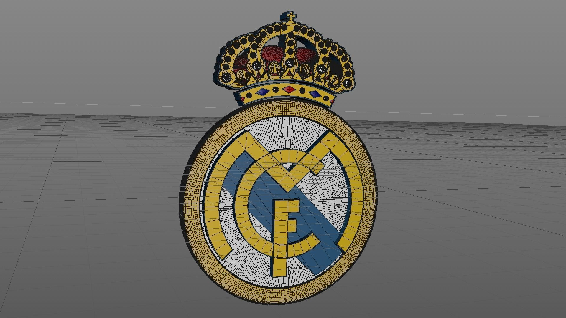 Real Madrid Shield 3D model | CGTrader